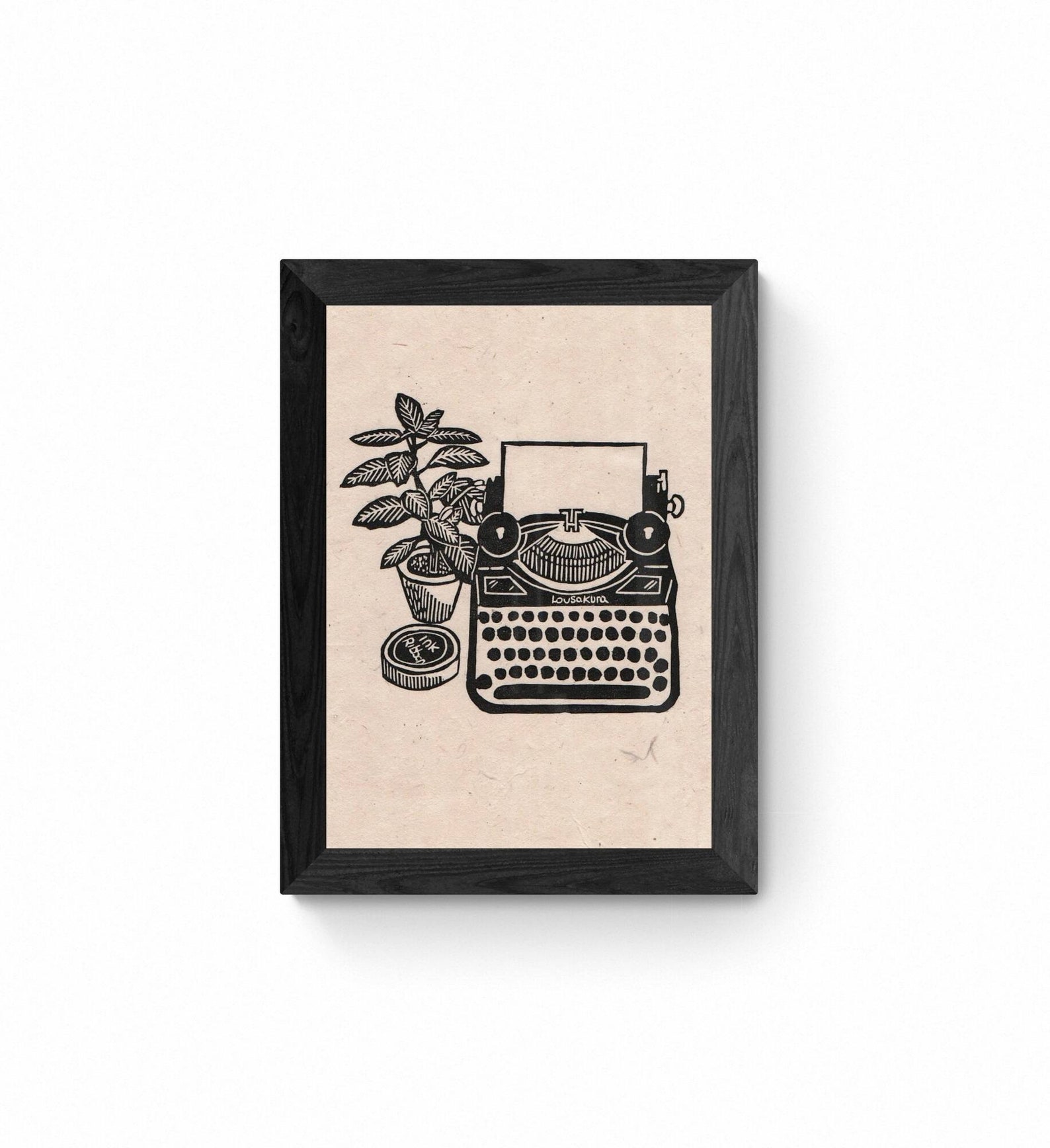 Resident Evil Inspired Lino Print Typewriter - Etsy