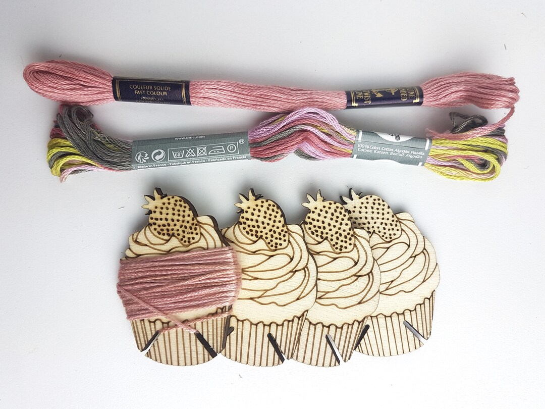 Bobbin, Floss Organizer, Embroidery Thread Organizer Cupcake Shaped - Etsy