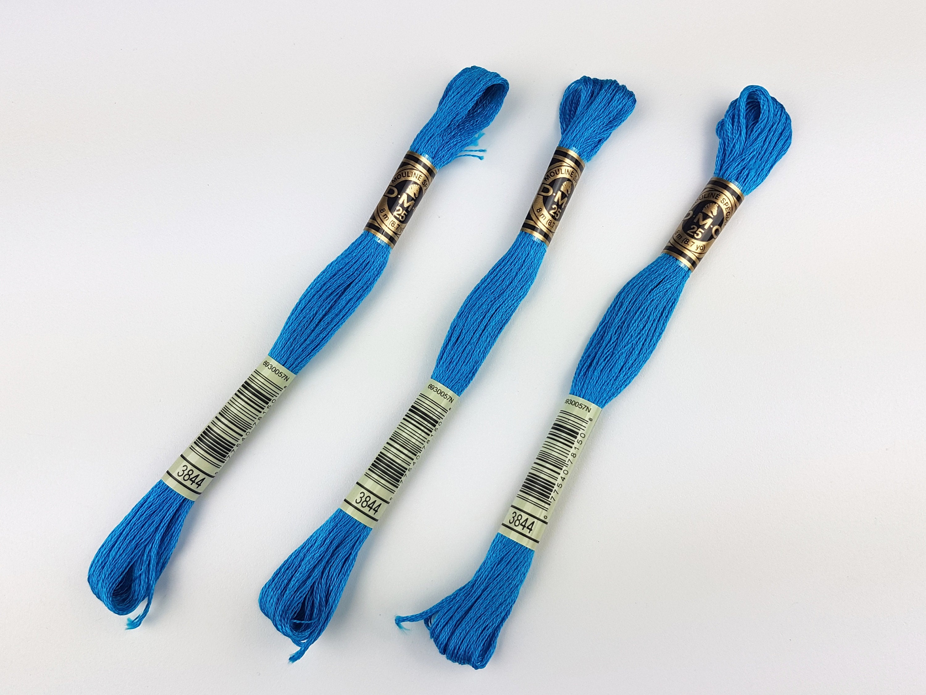DMC Mouliné sky blu embroidery thread n. 3844 | Etsy