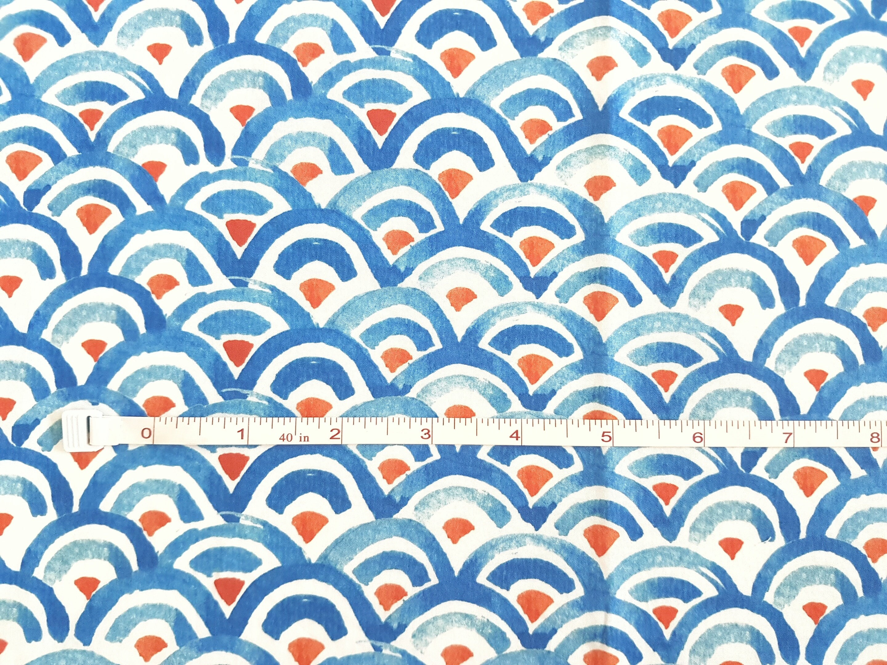 Wave Fabric for Your Sewing Projects, Watercolor Cotton Fabric - Etsy