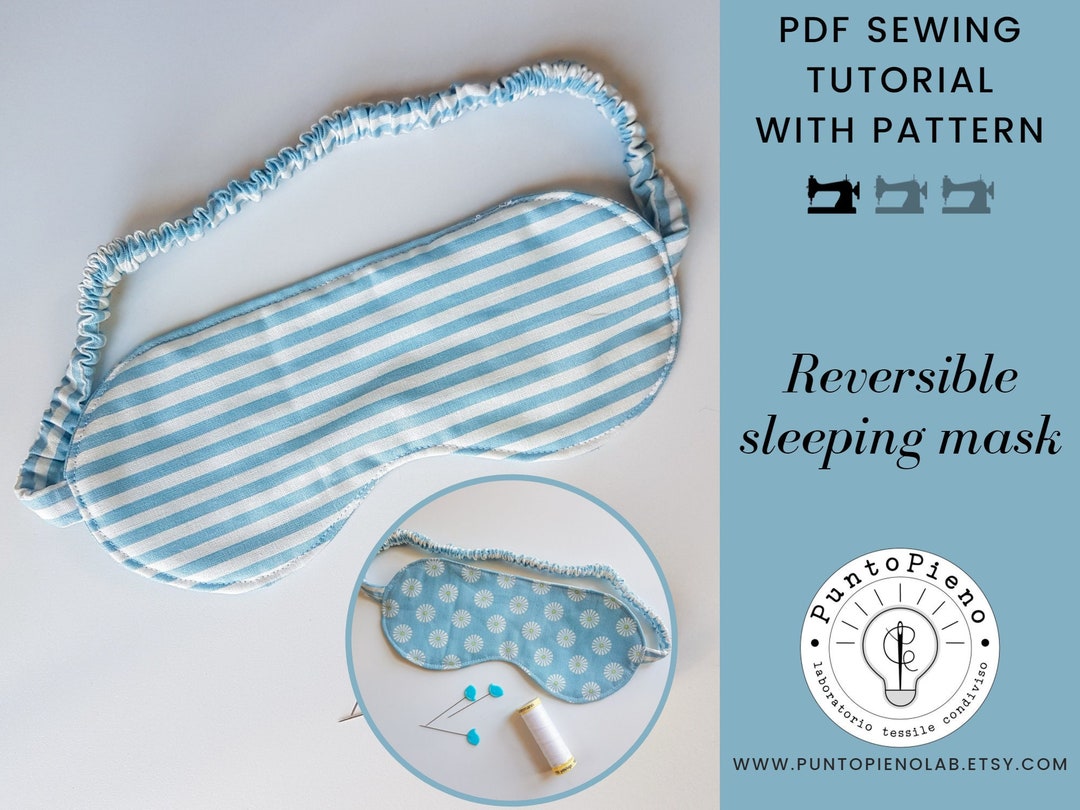 Sleeping Mask PDF SEWING PATTERN and Tutorial - Etsy