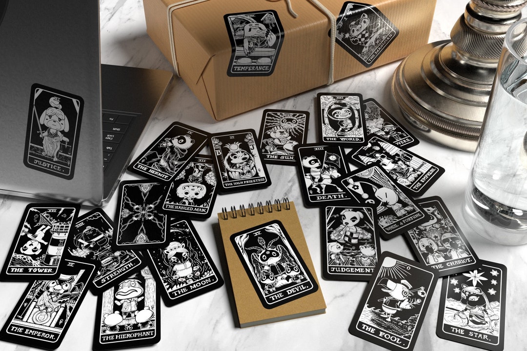 Sticker Collection | 24 Stickers - Major Arcana & 2 "card" Backs ...
