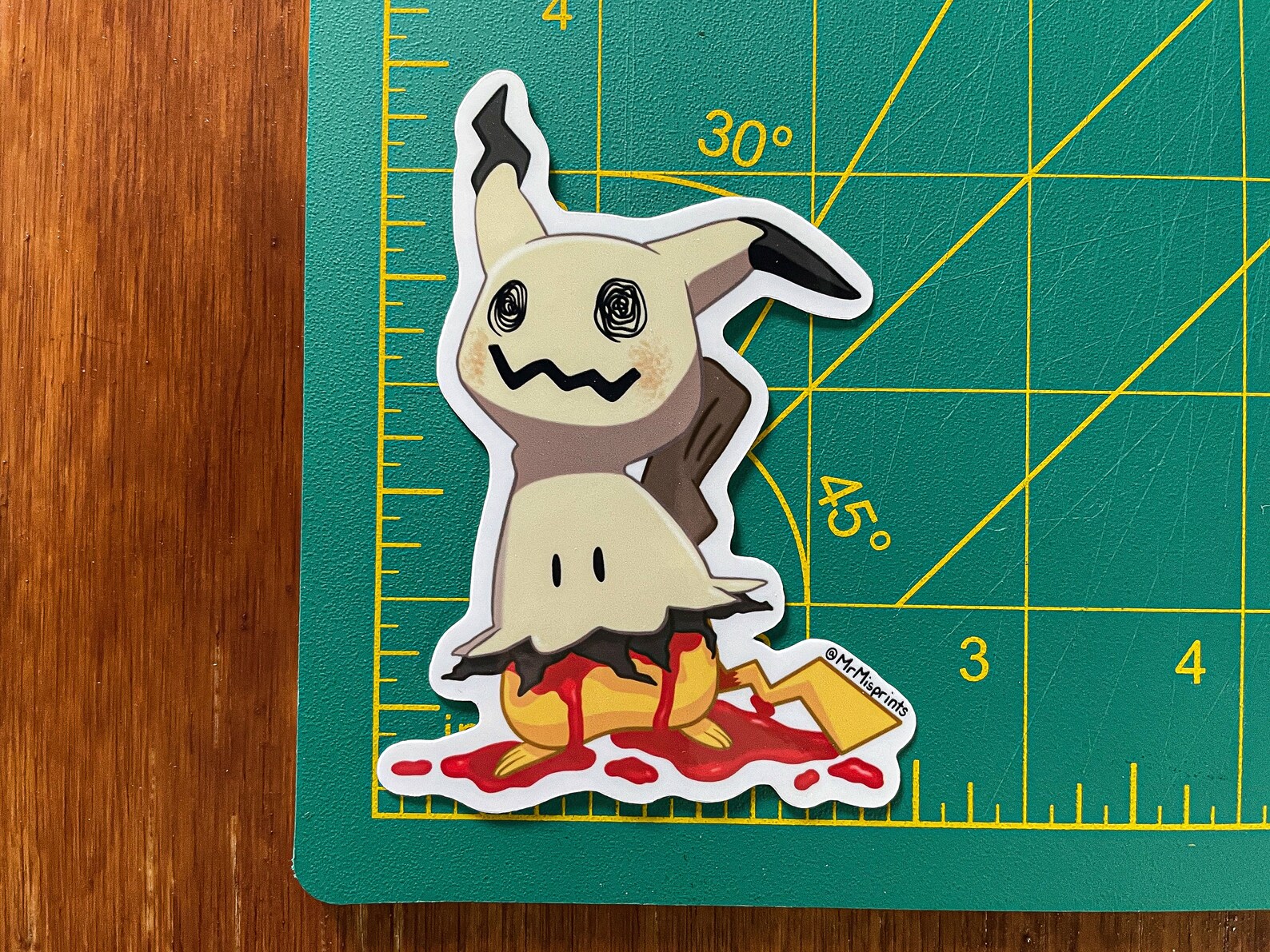 Hidden Pikachu Mimikyu Vinyl Sticker 3.5 X 2.5 - Etsy Australia