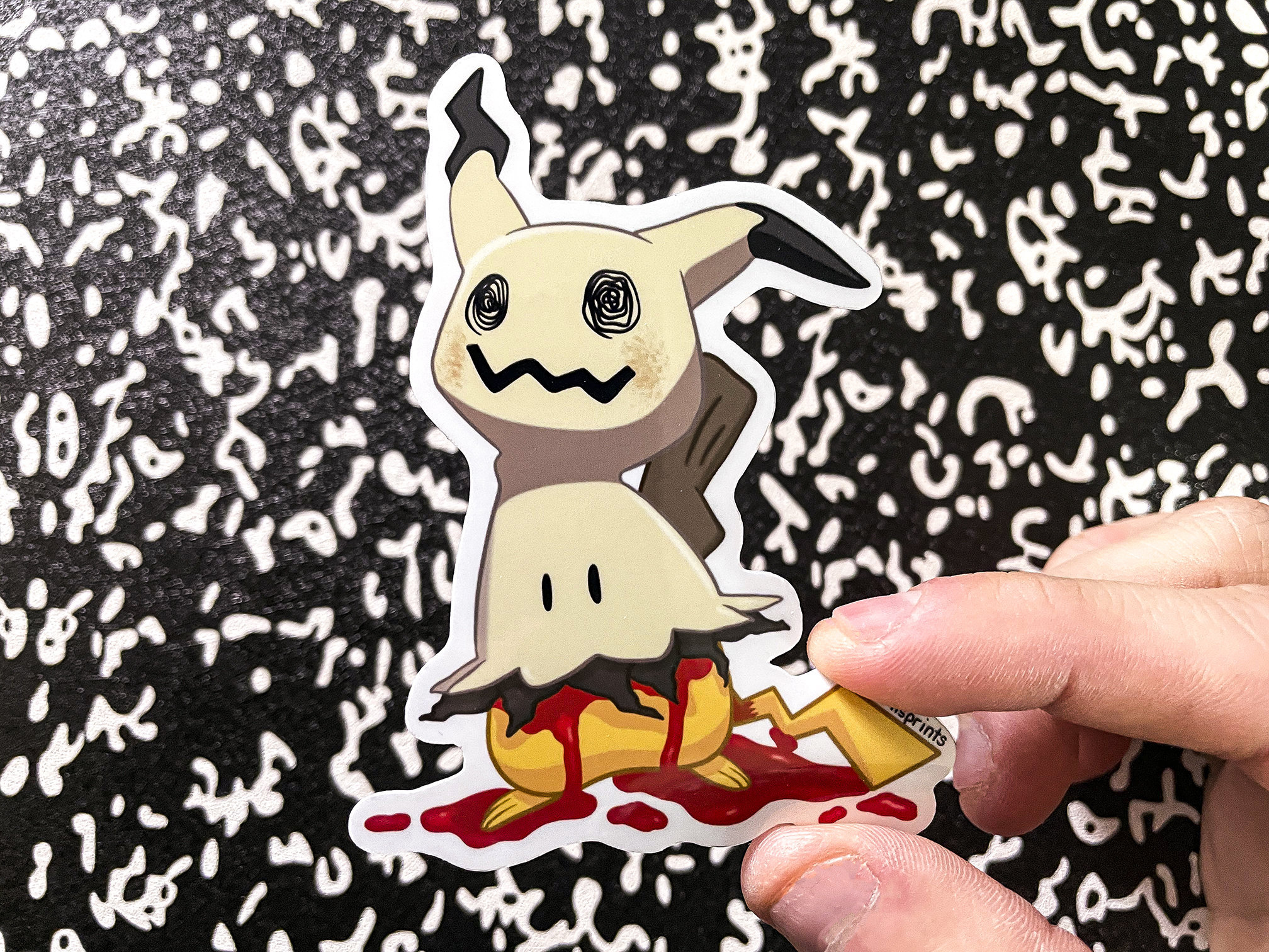Hidden Pikachu Mimikyu Vinyl Sticker 3.5 X 2.5 - Etsy Australia
