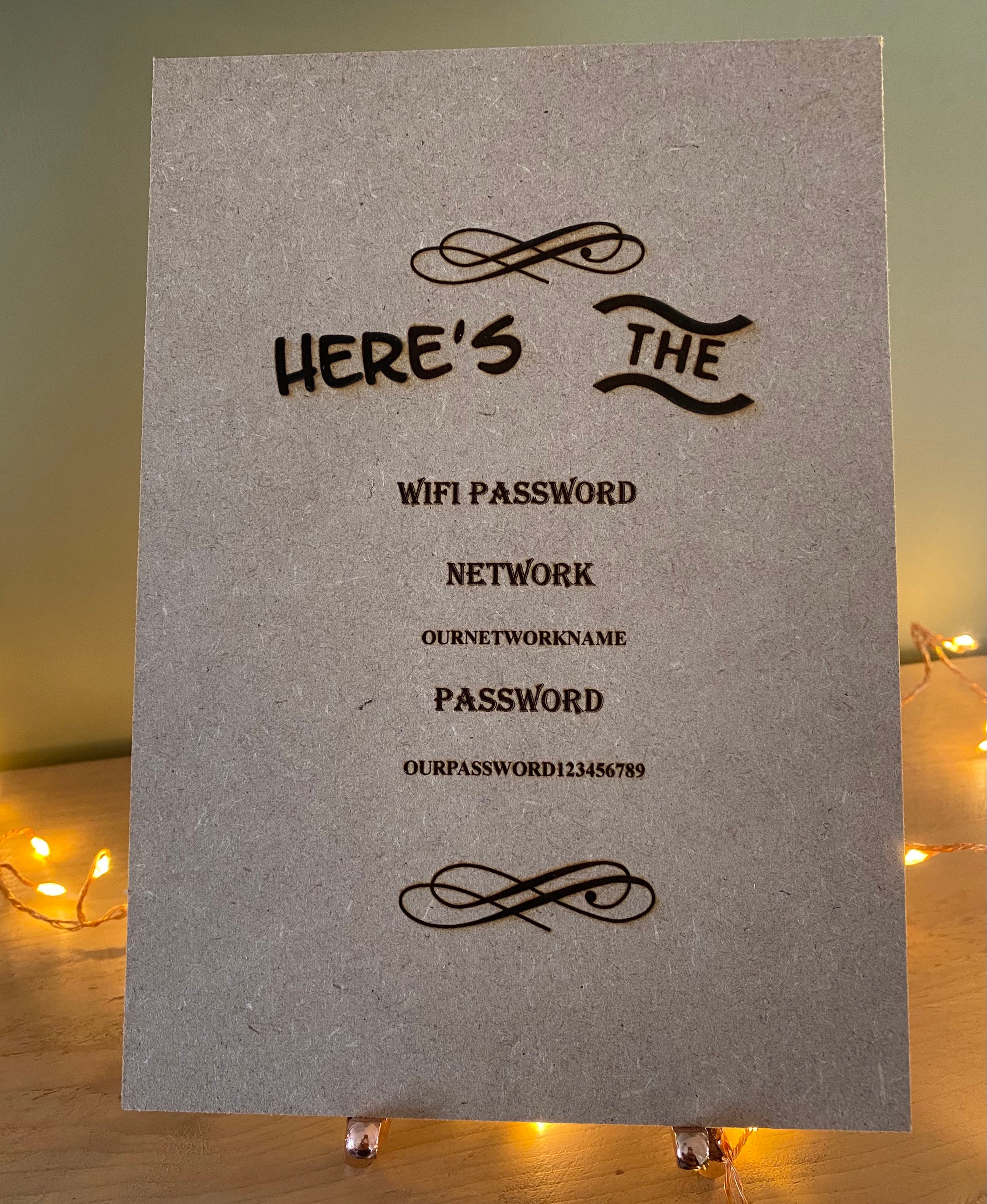 Home WiFi Network Sign | Etsy