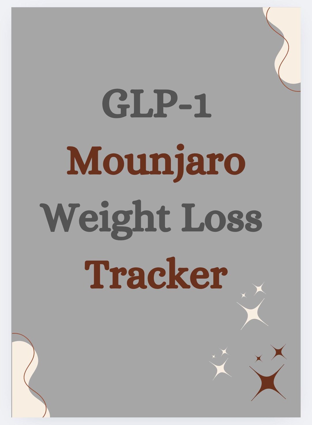 GLP-1 Weight Loss Tracker - Etsy