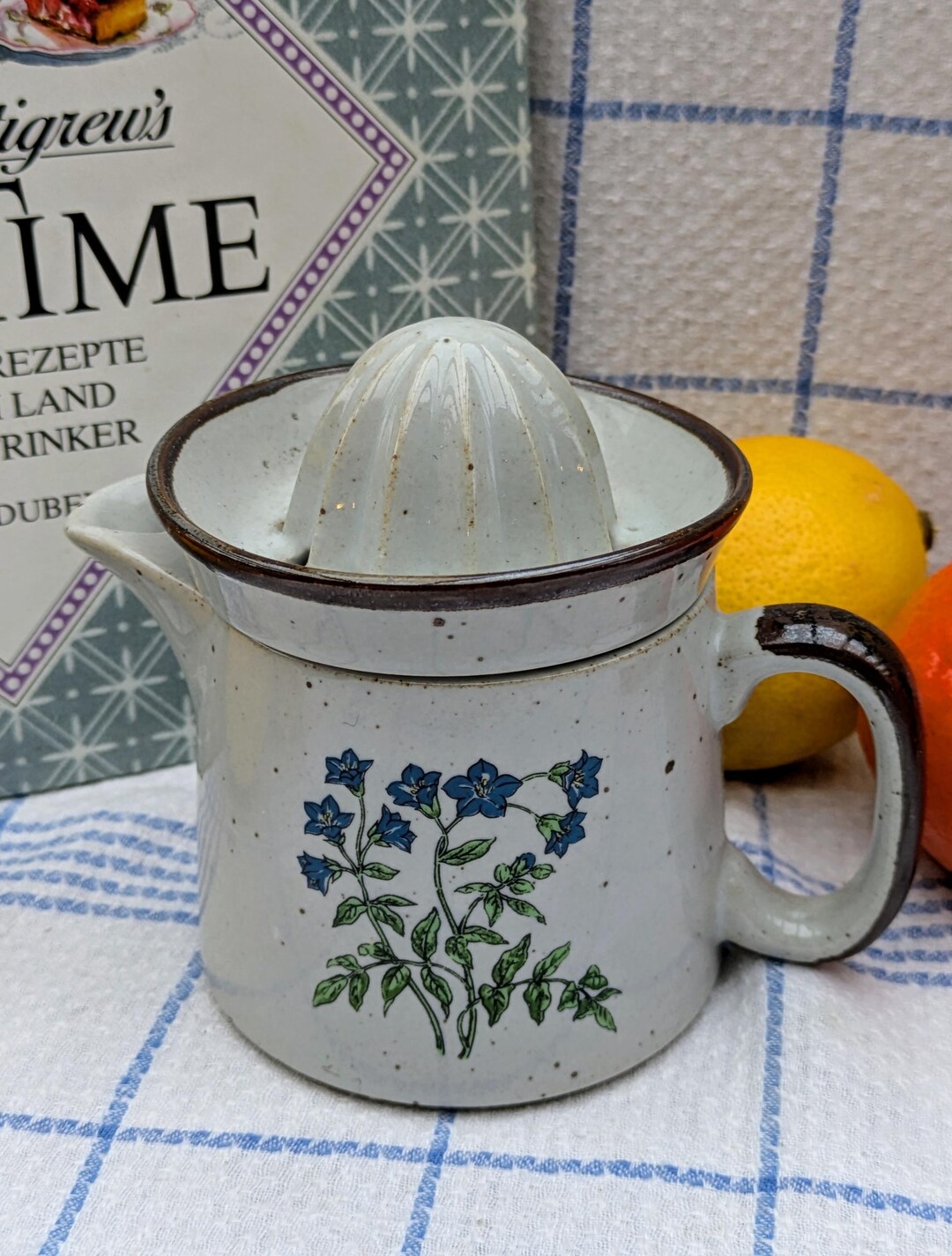 Vintage Lemon Squeezer, With Blue Bellflowers - Etsy