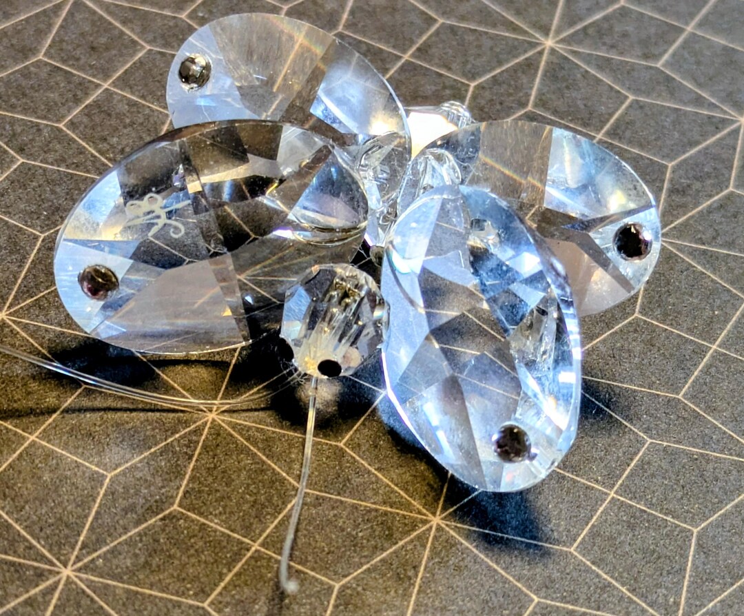 A Small Butterfly Made of Lead Crystal "aurea Borealis" - Collection ...