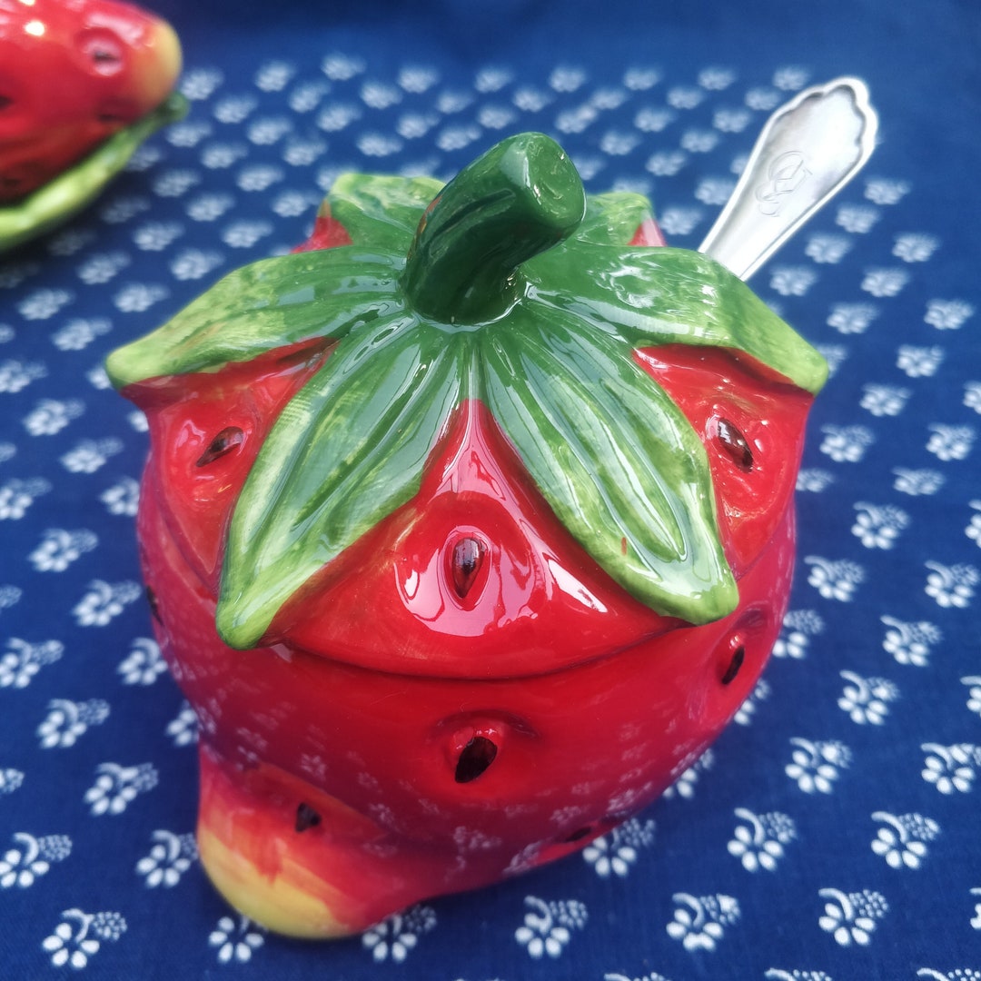 Vintage Fruit Jam Pots - Etsy