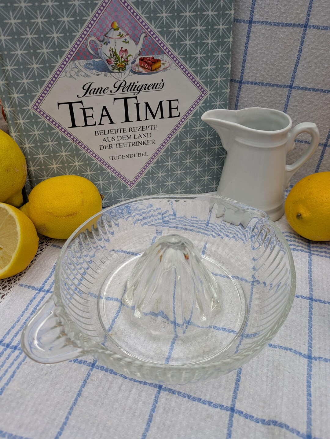 Large, Glass Vintage Lemon Press, Also for Grapefruit - Etsy