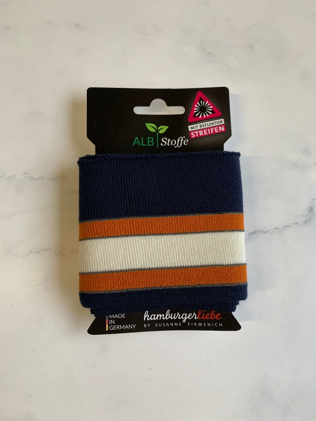 Cuffs Dark Blue Albatross Safety Reflector Guff ME - Etsy