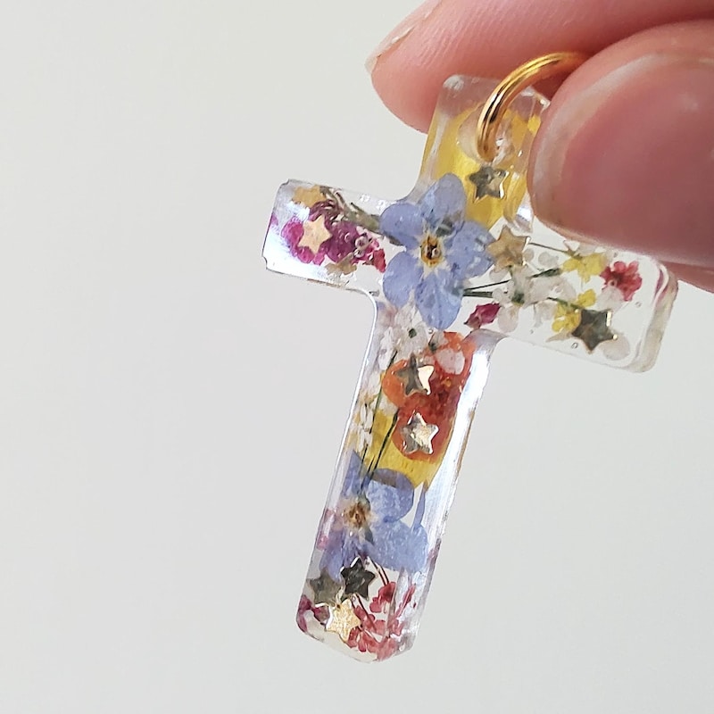 Glass Christian Necklace - Etsy UK