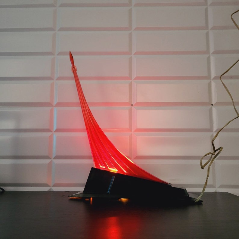 Vintage 80s Soviet Union Gagarin Era Night Lamp Space Rocket. Socialist ...
