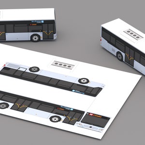 Paper Model Mercedes Benz Citaro, City Bus, DIY Printable Paper Model ...