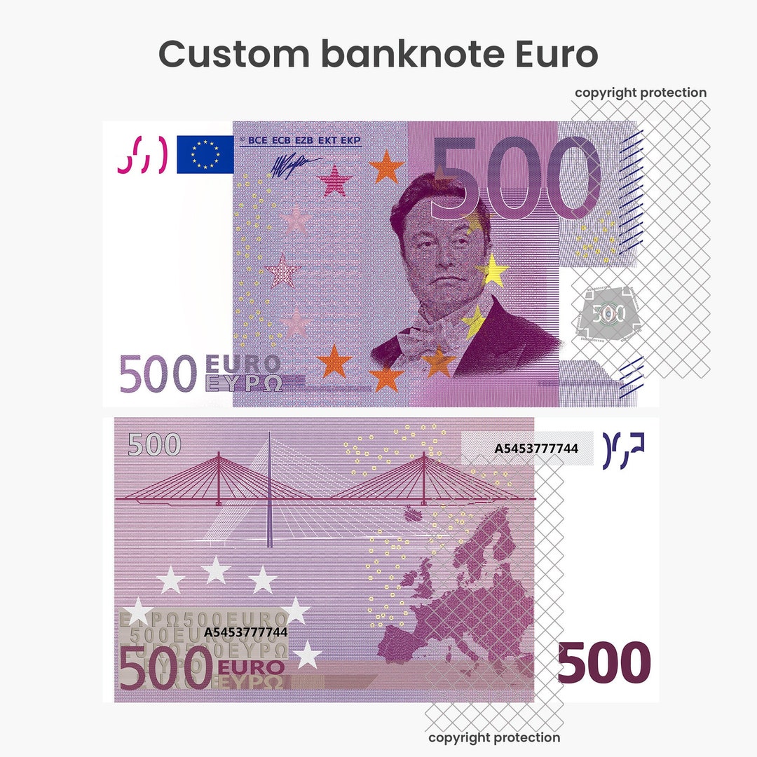 Custom Banknotes Euro, Custom Money for Print, Euro Bill Money ...