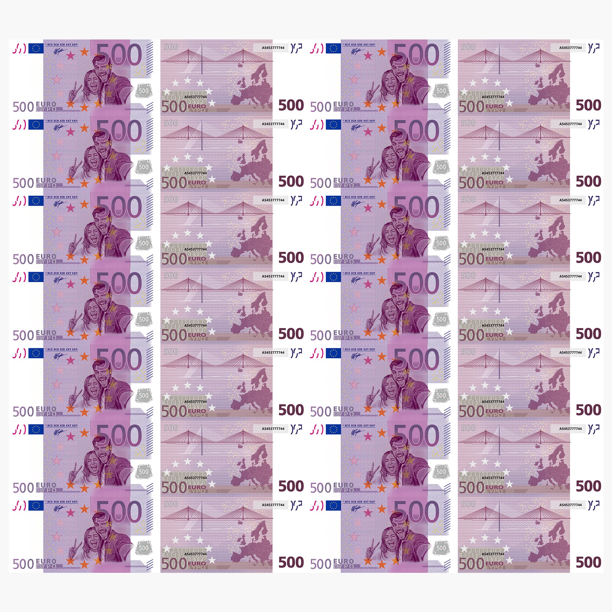 Fake Money Banknote Euro Custom Money Euro Bill Money - Etsy