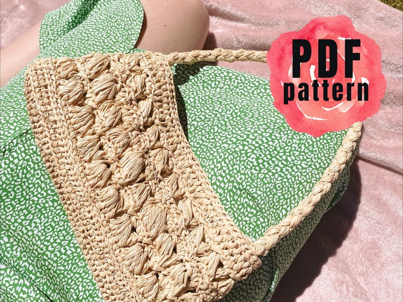 PDF Crochet Baguette Bag Pattern Raffia Bag French Basket Maket Tote - Etsy