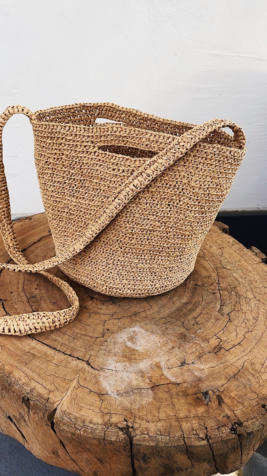 Marie Handmade French Raffia Basket Bag Bucket Bag Jane Birkin Basket ...