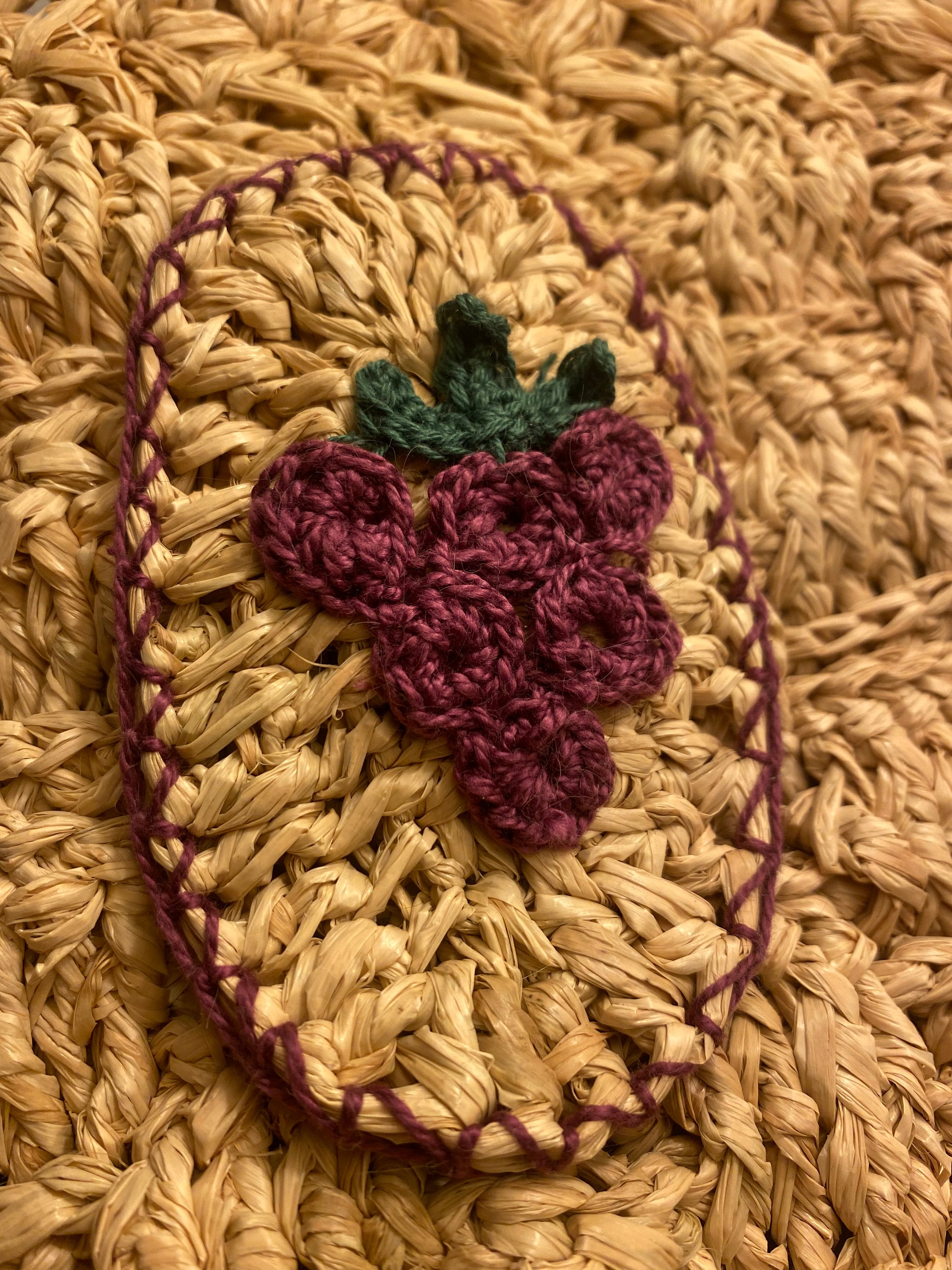 PDF Pattern Crochet Grape Motif Applique Crochet Decoration Ornament - Etsy