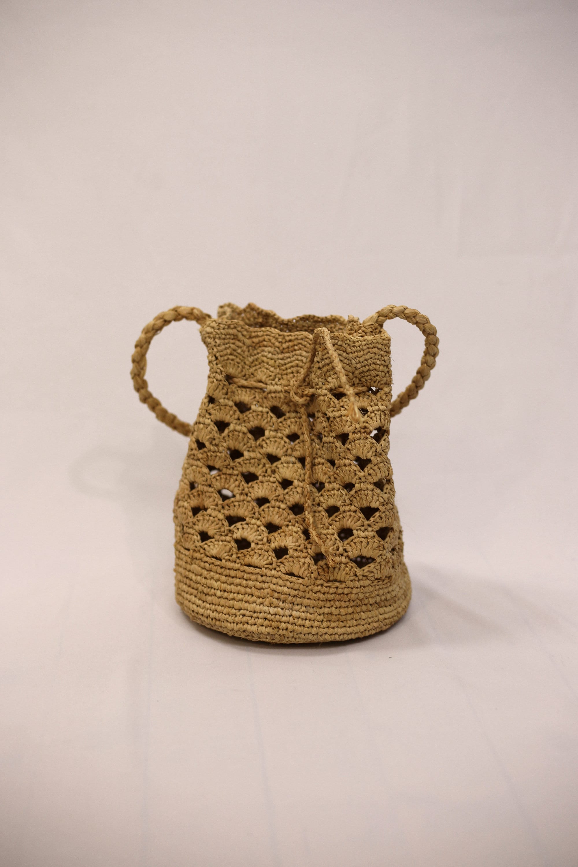 Bianca Raffia Crochet Basket Bag Market Tote Market Shoulder Bag ...