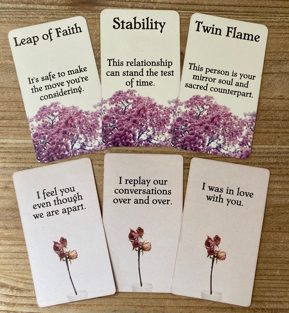 6 Card SAME DAY Love and Relationship Messages From Your | Etsy