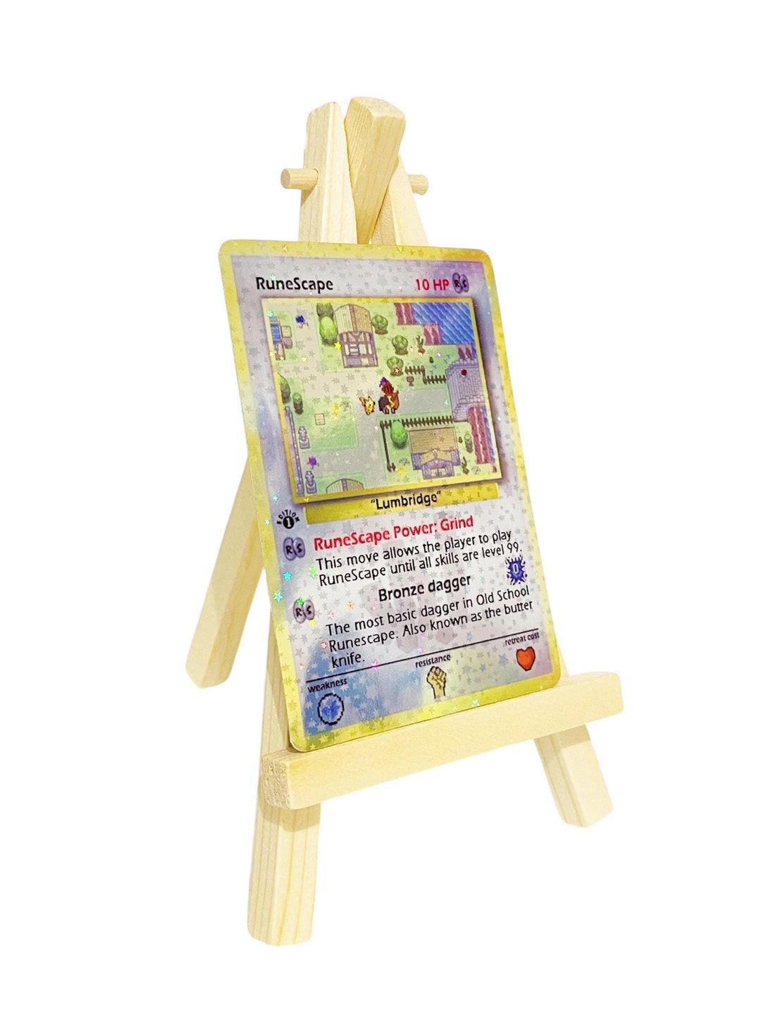 Runescape X Pokemon Trading Card Anniversary Proposal Invitation Happy ...