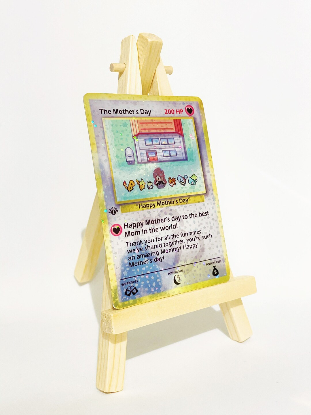 Pokemon Mothers Day Trading Card Invitation Gift Wedding - Etsy