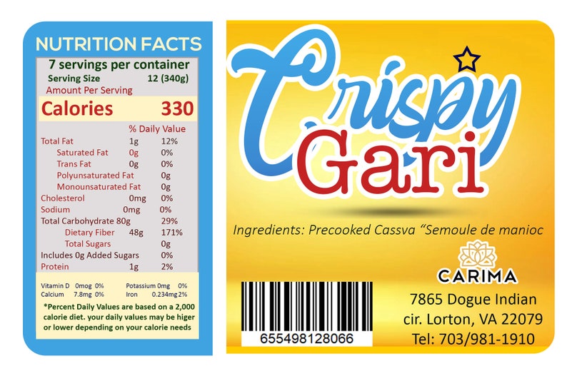 Gari - Ghana (carima Gari 2.5 LB, 100% Organic African) - Etsy