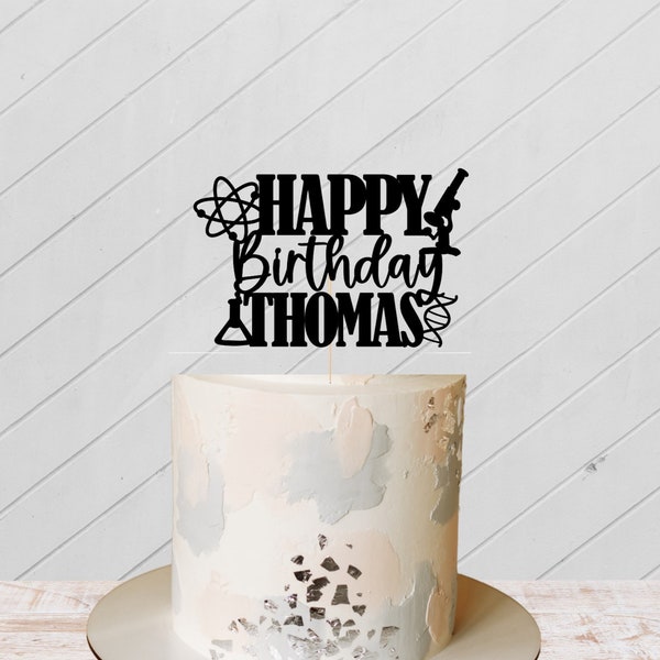 Science Cake Topper - Etsy