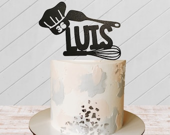 Chef Cake Topper - Etsy