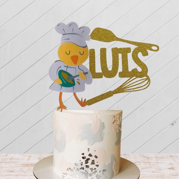 Chef Cake Topper - Etsy
