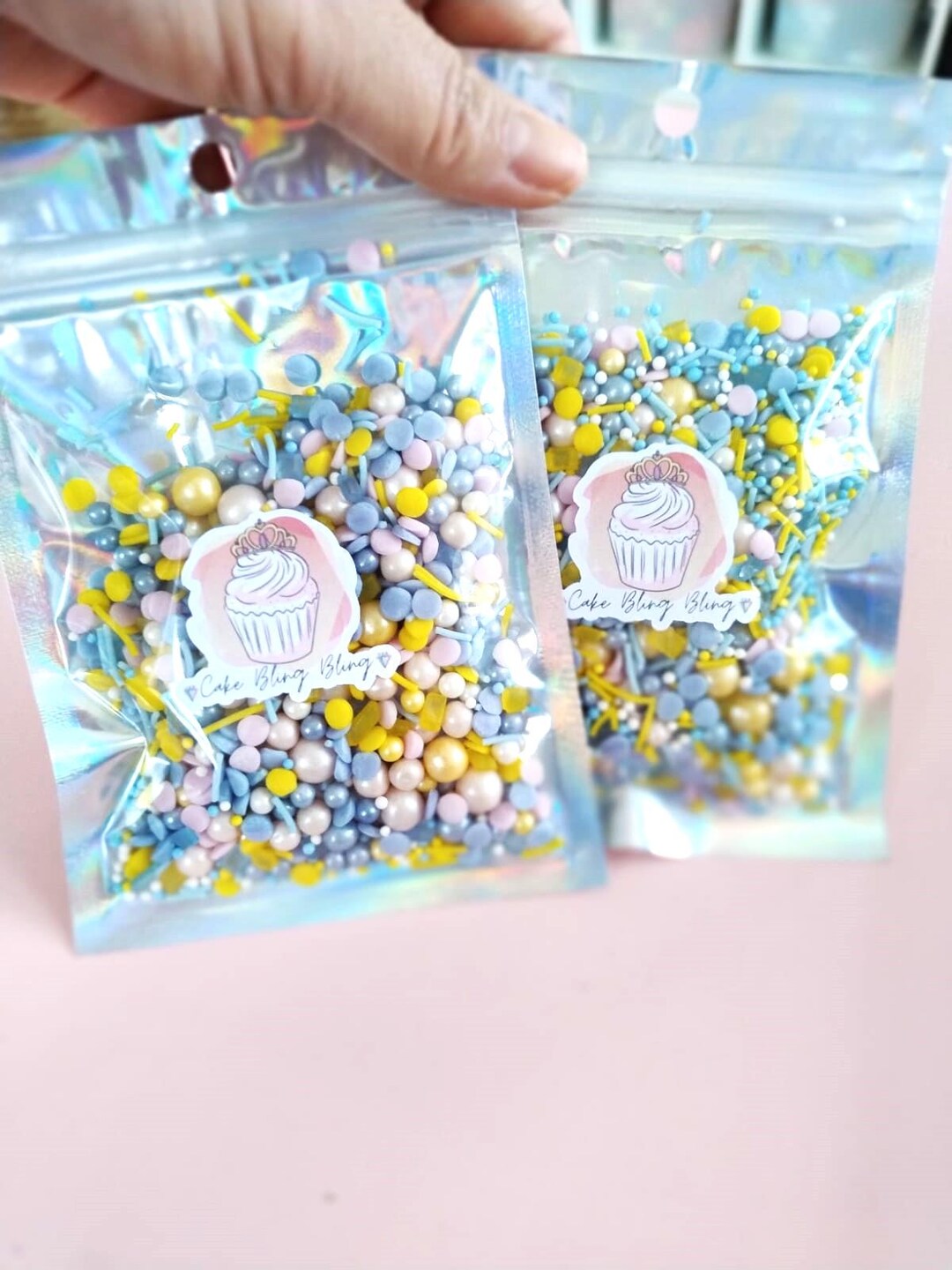Edible Rainbow Sprinkles Mix Cupcake Toppings Cake Decorations Baking ...
