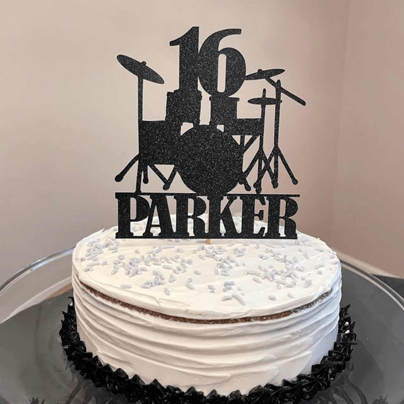 Personalized Drums Cake Topper: Custom Name & Age - Etsy