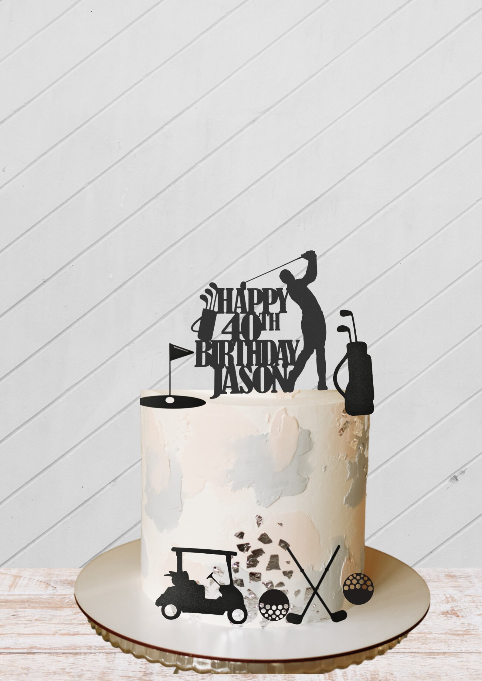 Golf Bundle Cake Decoration Cake Topper Custom Cake Topper - Etsy