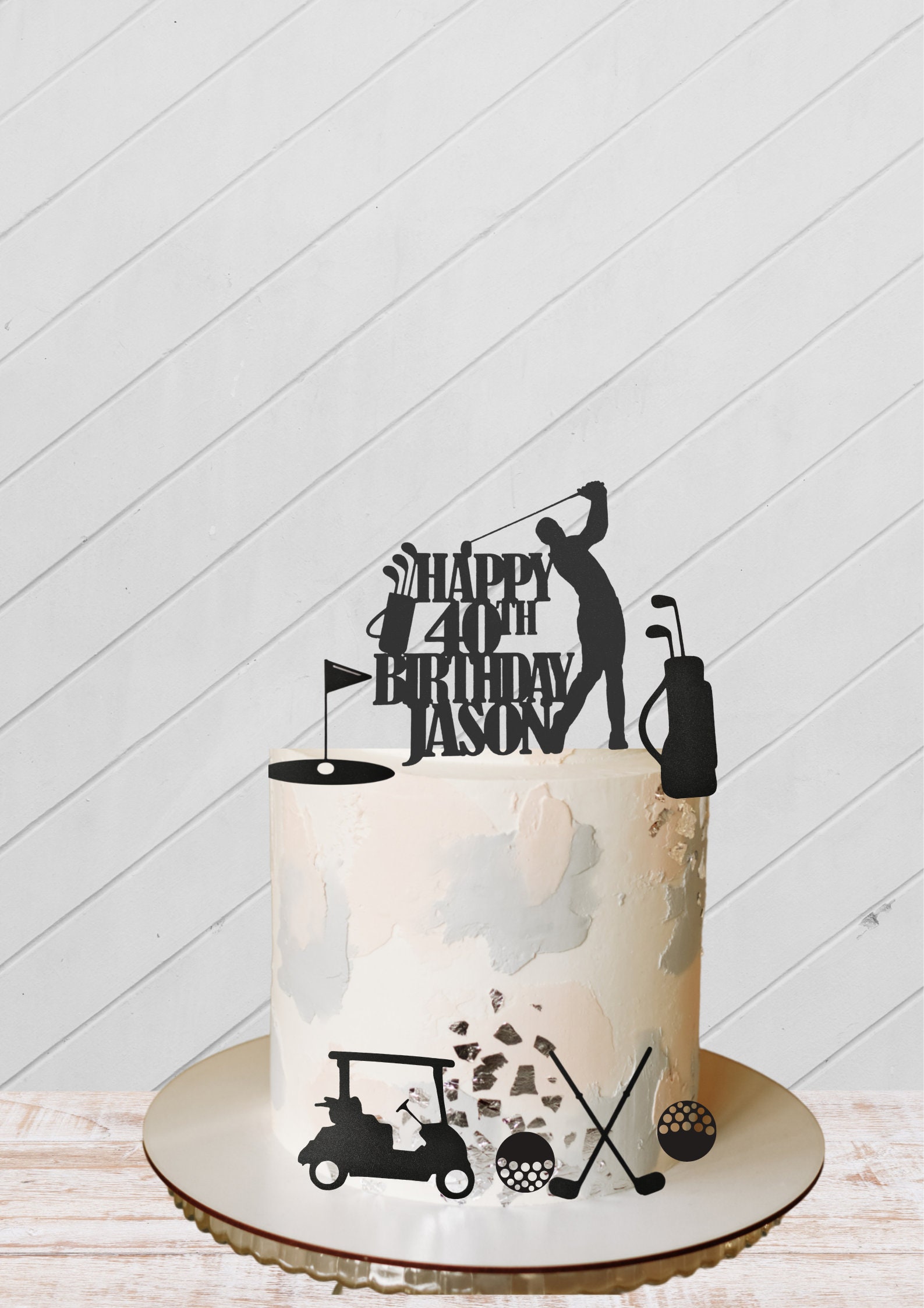 Golf Bundle Cake Decoration Cake Topper Custom Cake Topper - Etsy