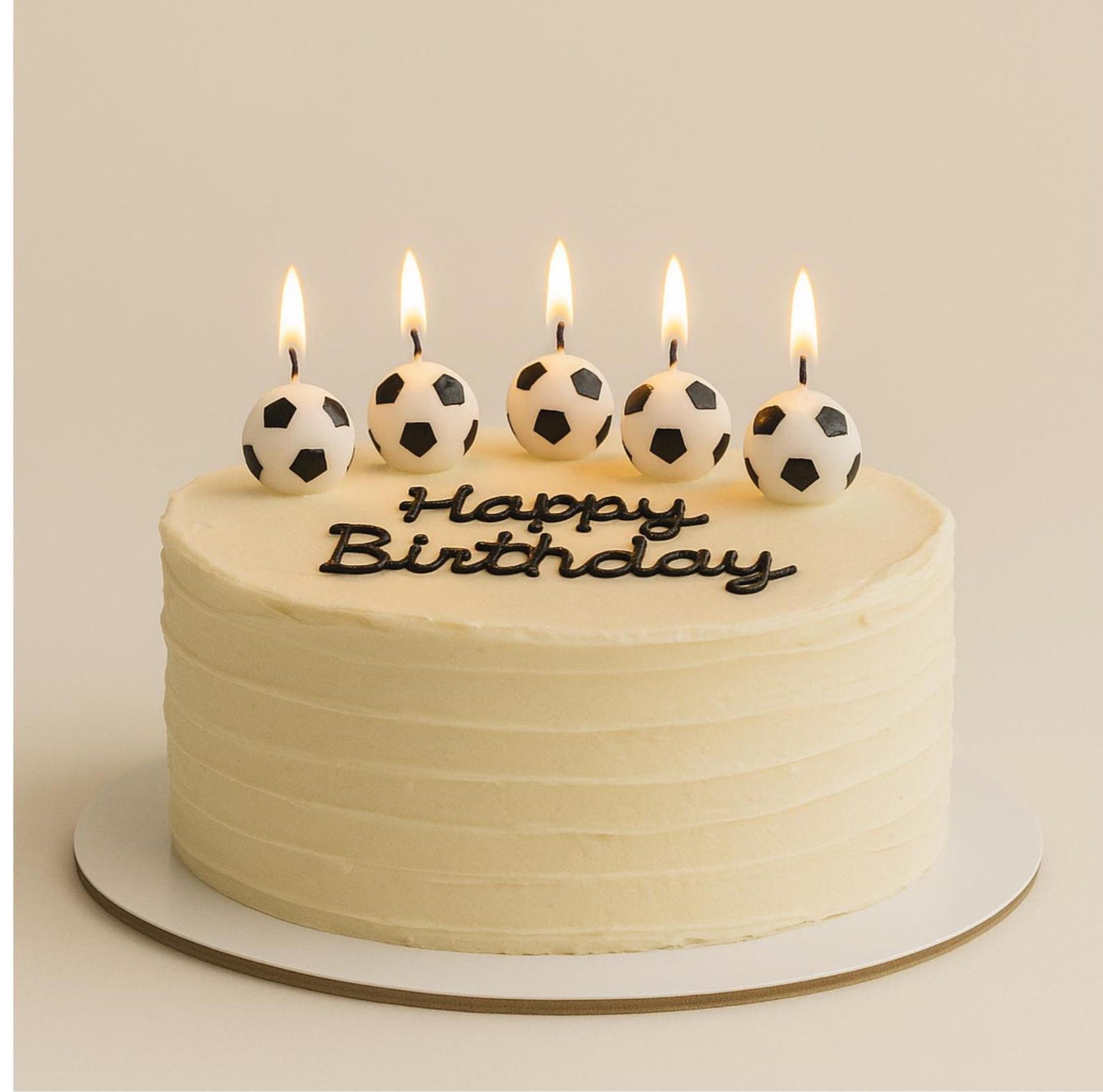 Football Birthday Candles Set Soccer Ball Cake Decorations Party Sports ...