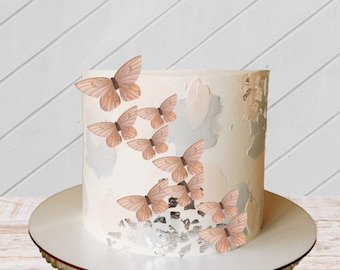 Cakeshop 12 X PRE-CUT Light Pink Butterfly Edible Cake Toppers BT069 - Etsy