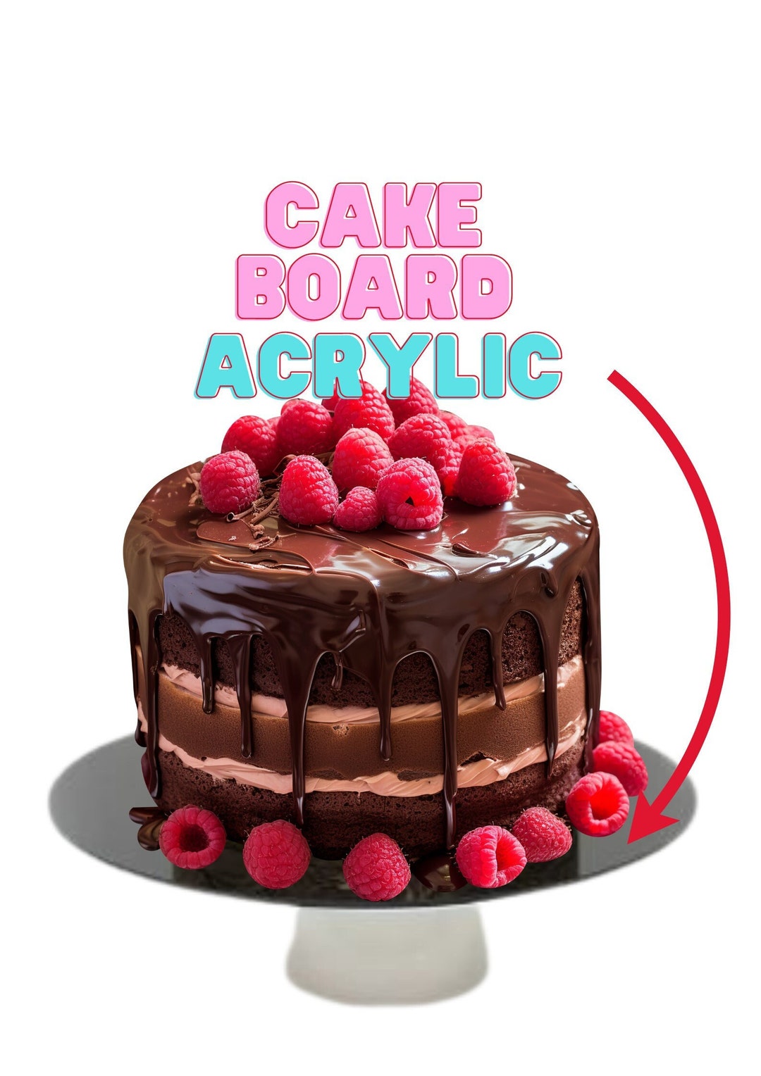 Acrylic Cake Base Stand Professional Cake Decoration Cake Presentation ...