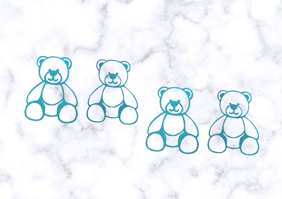 Teddy Cupcake Topper Perfect for Cupcake Decoration in the - Etsy