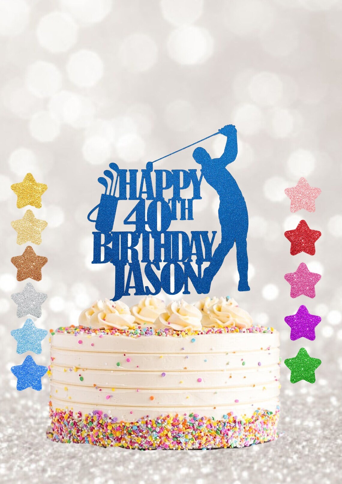Golf Bundle Cake Decoration Cake Topper Custom Cake Topper - Etsy