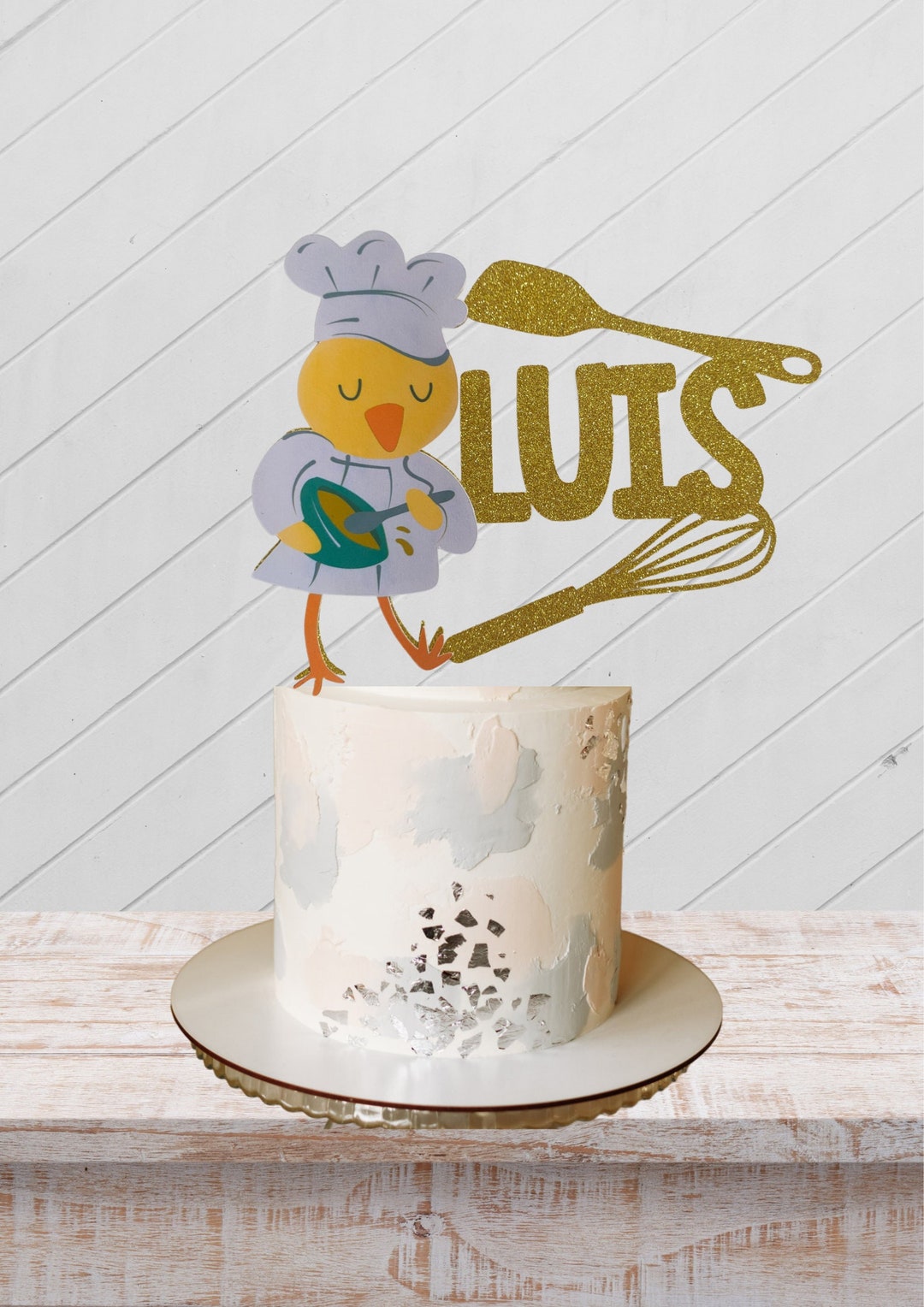 Personalised Chef Cake Topper, Birthday Cake Decoration - Etsy