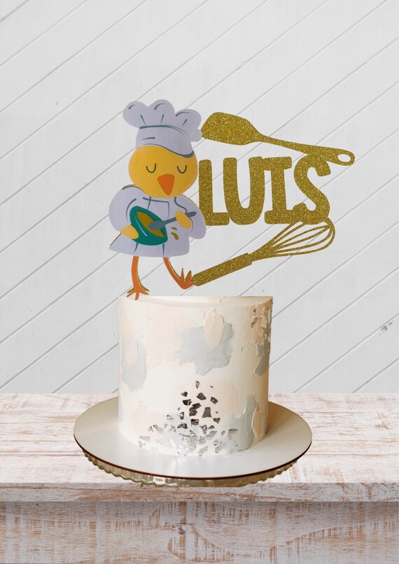 Personalised Chef Cake Topper Birthday Cake Decoration - Etsy