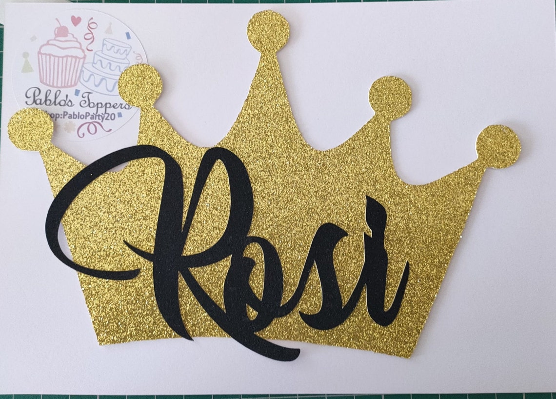 Personalised Crown Topper Princess Crown Topper Any Name - Etsy UK