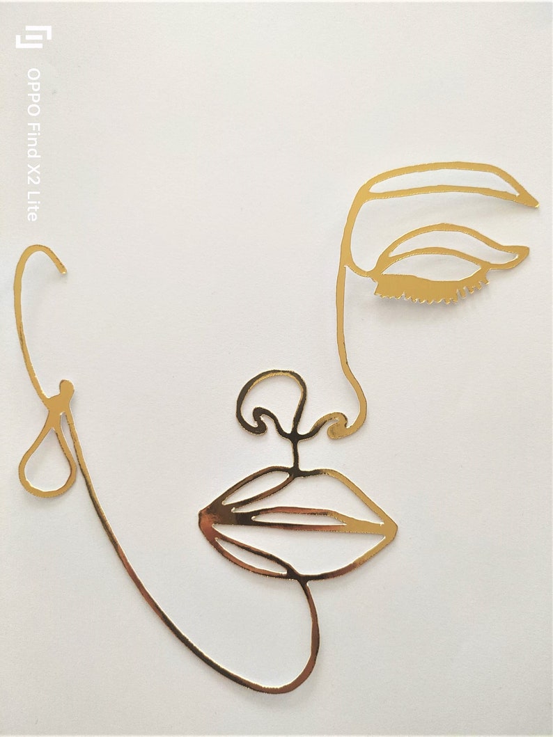 Line Art Face Cake Topper Charm, Perfect for Cake Decoration, Cake ...