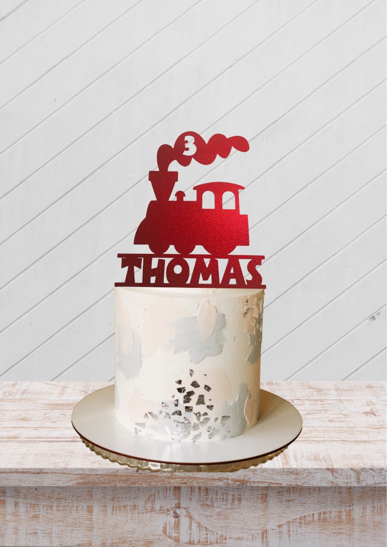 Custom Train Cake Topper Personalized Birthday Cake Topper - Etsy