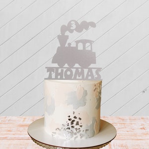 Custom Train Cake Topper, Personalized Birthday Cake Topper, Any Age ...