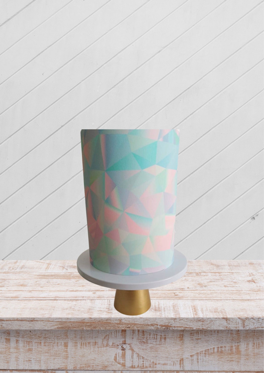 Pastel and Vibrant Cake Wrap, Cake Decoration, Edible Cake Wrap, Edible ...