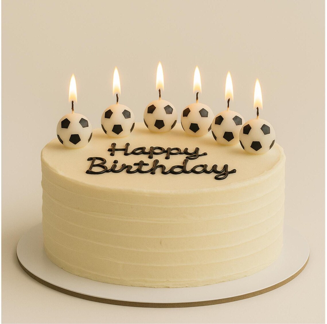 Football Birthday Candles Set Soccer Ball Cake Decorations Party Sports ...
