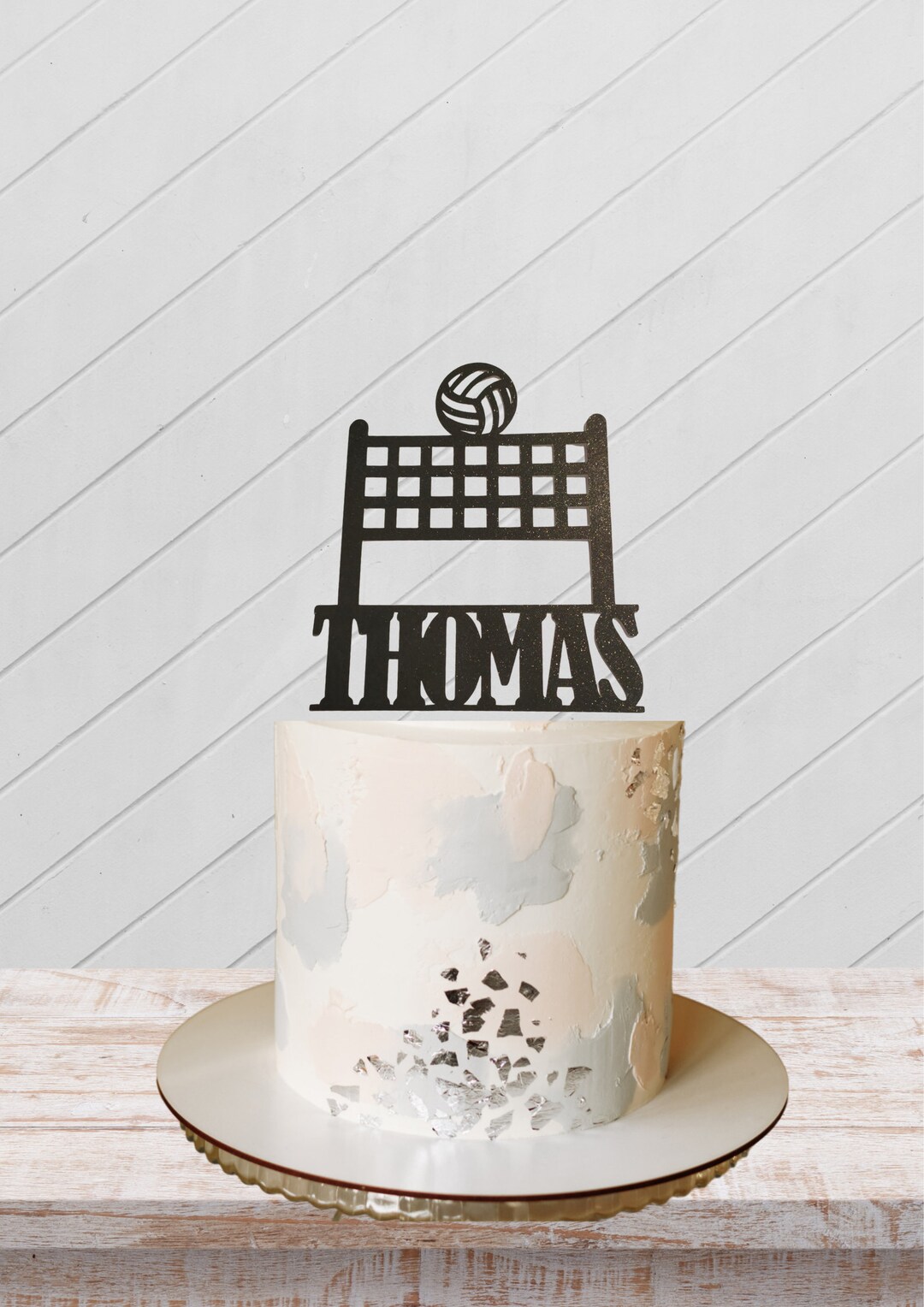 Custom Volleyball Cake Topper, Birthday Cake Topper, Cake Decoration ...