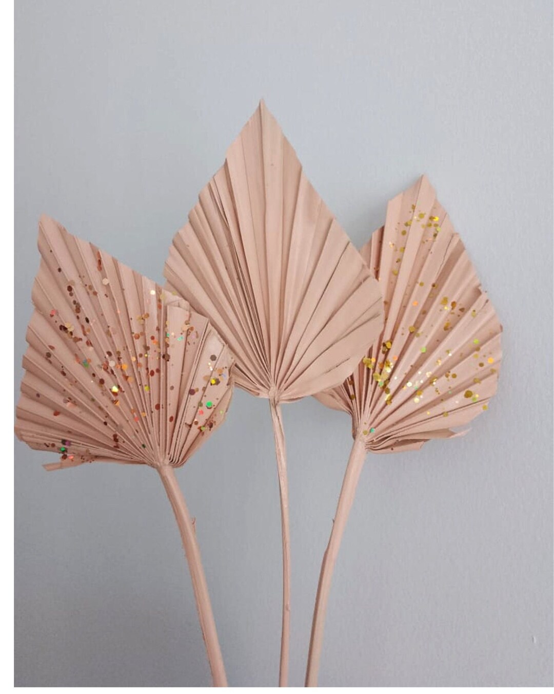 Dried Palm Cake Topper Decoration Glitter Palm Sign Cake Centrepieces ...